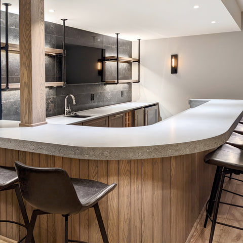 Custom-Edged Bar Top – Trueform Concrete