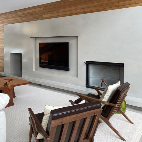 Concrete Wall for Mid-Century Home – Trueform Concrete