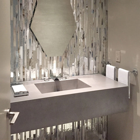 Concrete Sink + Prismatic Tile – Trueform Concrete