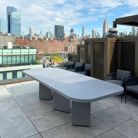 Eclectic Rooftop Concrete Table – Trueform Concrete