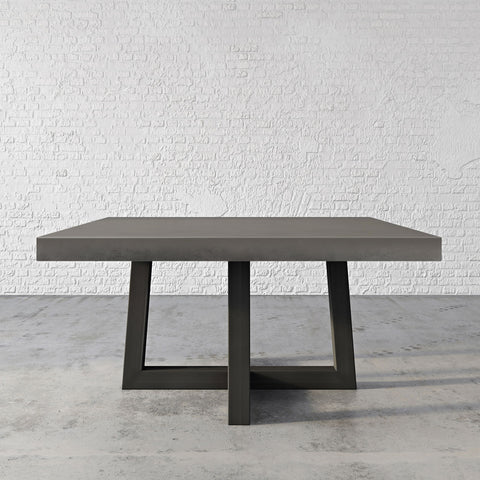Torre Concrete Dining Table, Square – Trueform Concrete