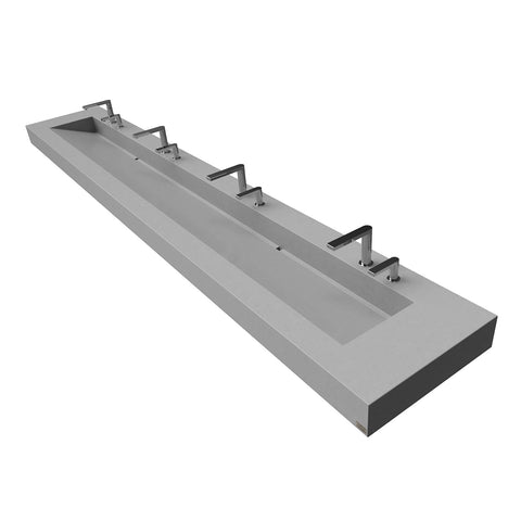 ADA 4-Station Commercial Ramp Sink – Trueform Concrete