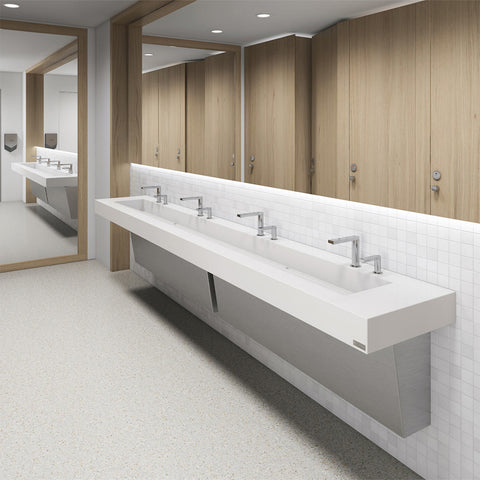 4-Station Commercial Sink – Trueform Concrete