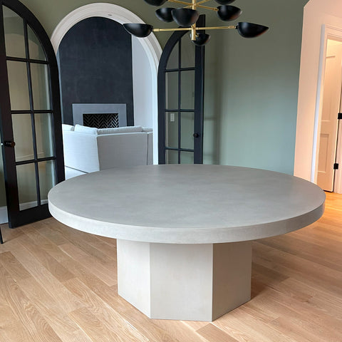Hexagonal Dining Table – Trueform Concrete