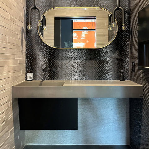 Black Plumbing Shield – Trueform Concrete