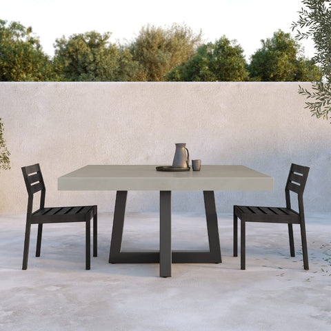 Torre Concrete Dining Table, Square – Trueform Concrete