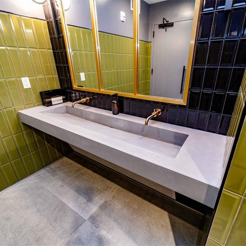 Dual Commercial Ramp Sink – Trueform Concrete