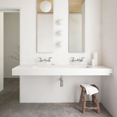 72" Wall-Mount Concrete Sink – Trueform Concrete