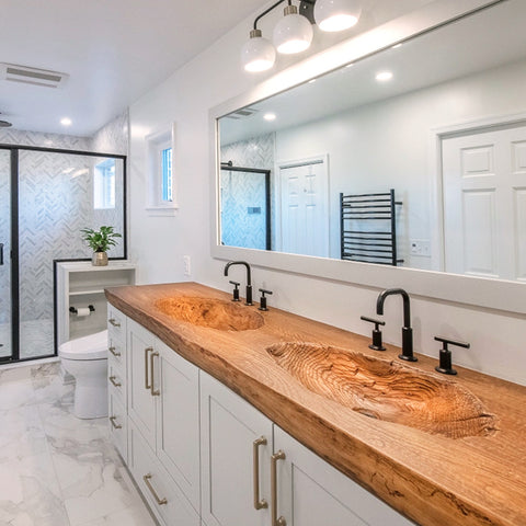Rustic Woodform Vanity – Trueform Concrete