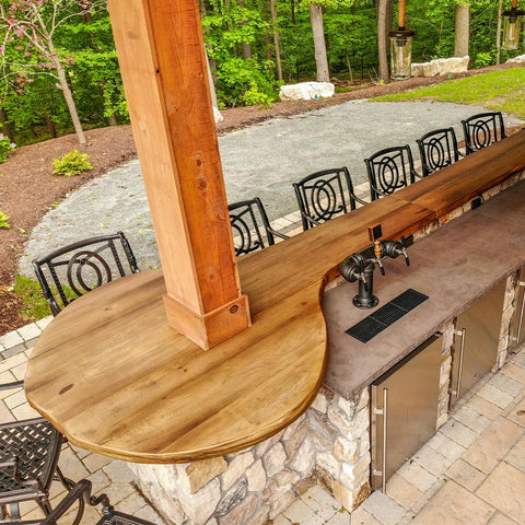 Outdoor Woodform Countertops – Trueform Concrete