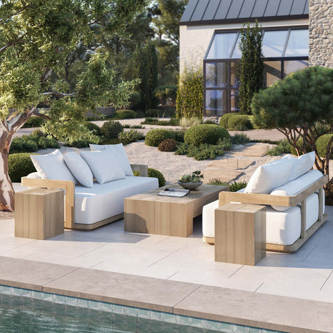 Alpine Concrete Side Table (Woodform Collection) – Trueform Concrete