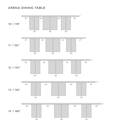 Arena Concrete Dining Table – Trueform Concrete