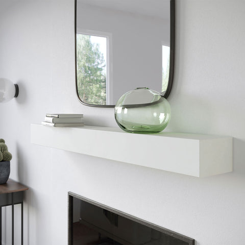 Ledge Floating Concrete Mantel – Trueform Concrete