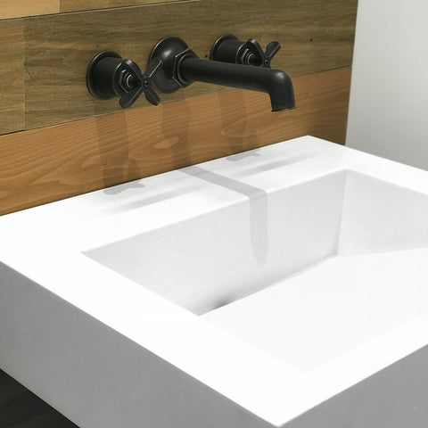 20" ADA Floating Concrete Ramp Sink – Trueform Concrete