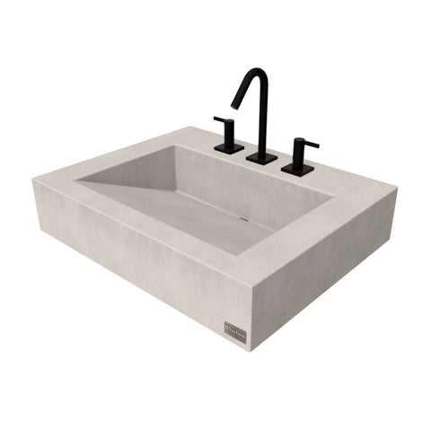 24" ADA Floating Concrete Ramp Sink – Trueform Concrete