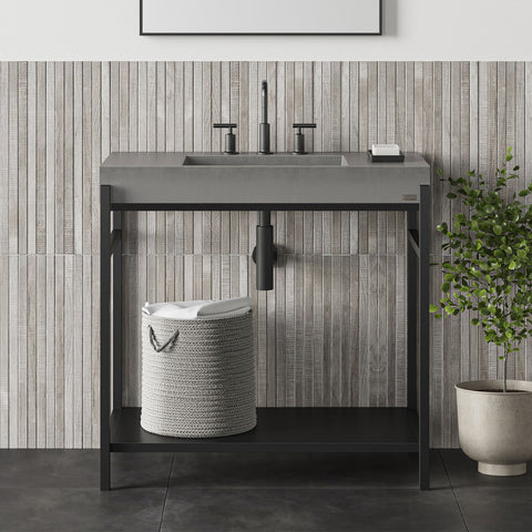 Nolita 36" Vanity with Ramp Sink – Trueform Concrete