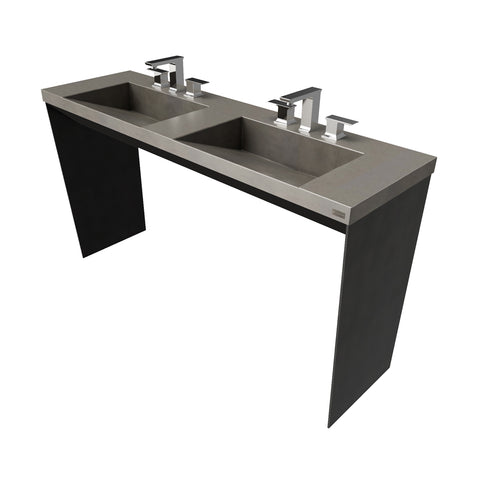 Contempo 62" Double Vanity – Trueform Concrete