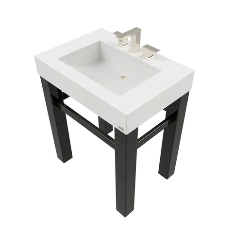 Industrial 30" Vanity with Half-Trough Sink – Trueform Concrete