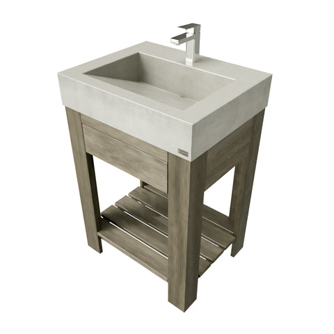 Lavare 24" Vanity with Ramp Sink – Trueform Concrete