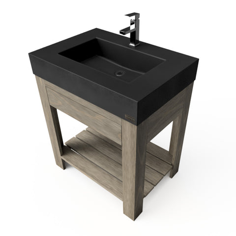 Lavare 30" Vanity with Rectangle Sink – Trueform Concrete