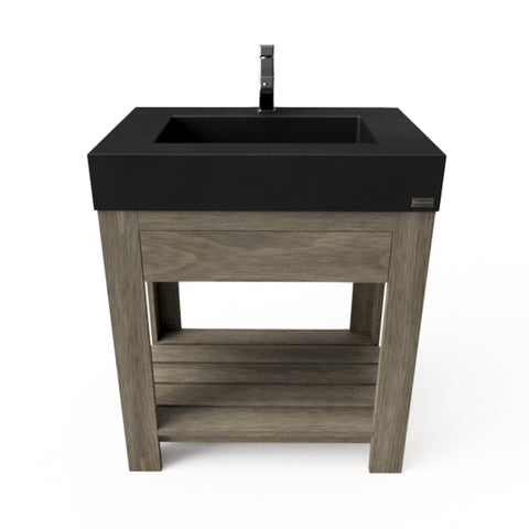 Lavare 30" Vanity with Rectangle Sink – Trueform Concrete