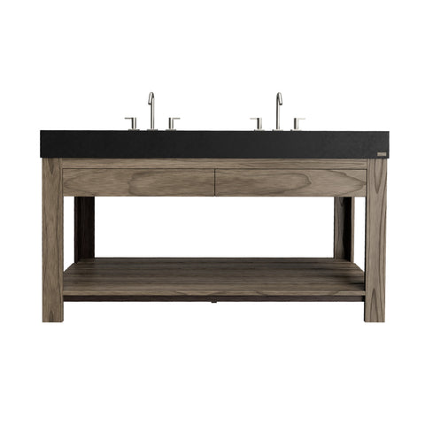 Lavare 60" Vanity with Double Half-Trough Sink – Trueform Concrete