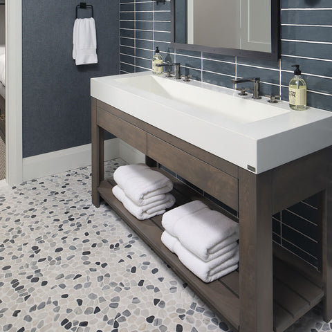 Lavare 60" Vanity with Rectangle Sink – Trueform Concrete