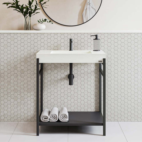 Nolita 30" Vanity with Rectangle Sink – Trueform Concrete