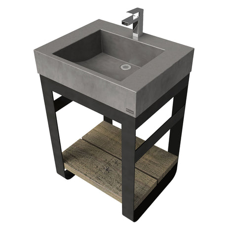 Outland 24" Vanity with Half-Trough Sink – Trueform Concrete