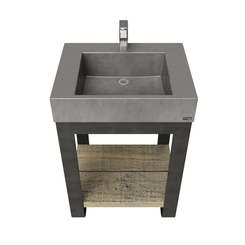 Outland 24" Vanity with Half-Trough Sink – Trueform Concrete
