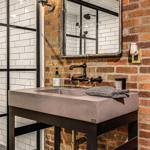 Outland 30" Vanity with Half-Trough Sink – Trueform Concrete