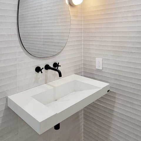 30" Contempo Concrete Sink – Trueform Concrete