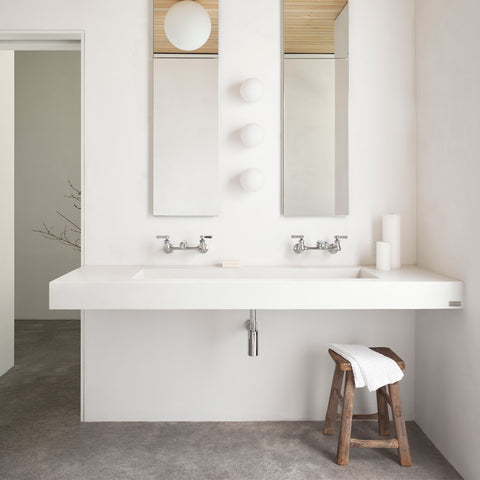 72" ADA Floating Concrete Rectangle Sink – Trueform Concrete